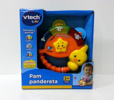 Pam Pandereta Con Luces y Sonidos Didáctica Para Bebes Vtech